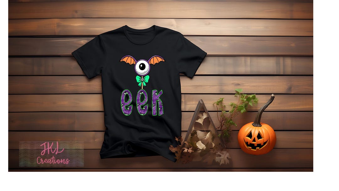 Halloween EEK Monster Eyeball Shirt PNG, SVG Digital Download - Etsy