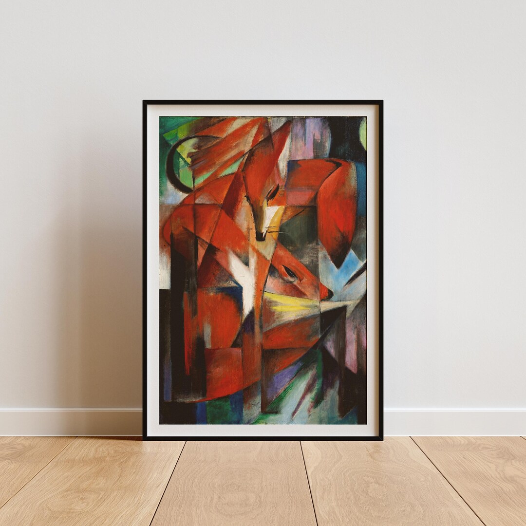 The Foxes (1913) | Franz Marc Print | German Expressionism Wall Art ...