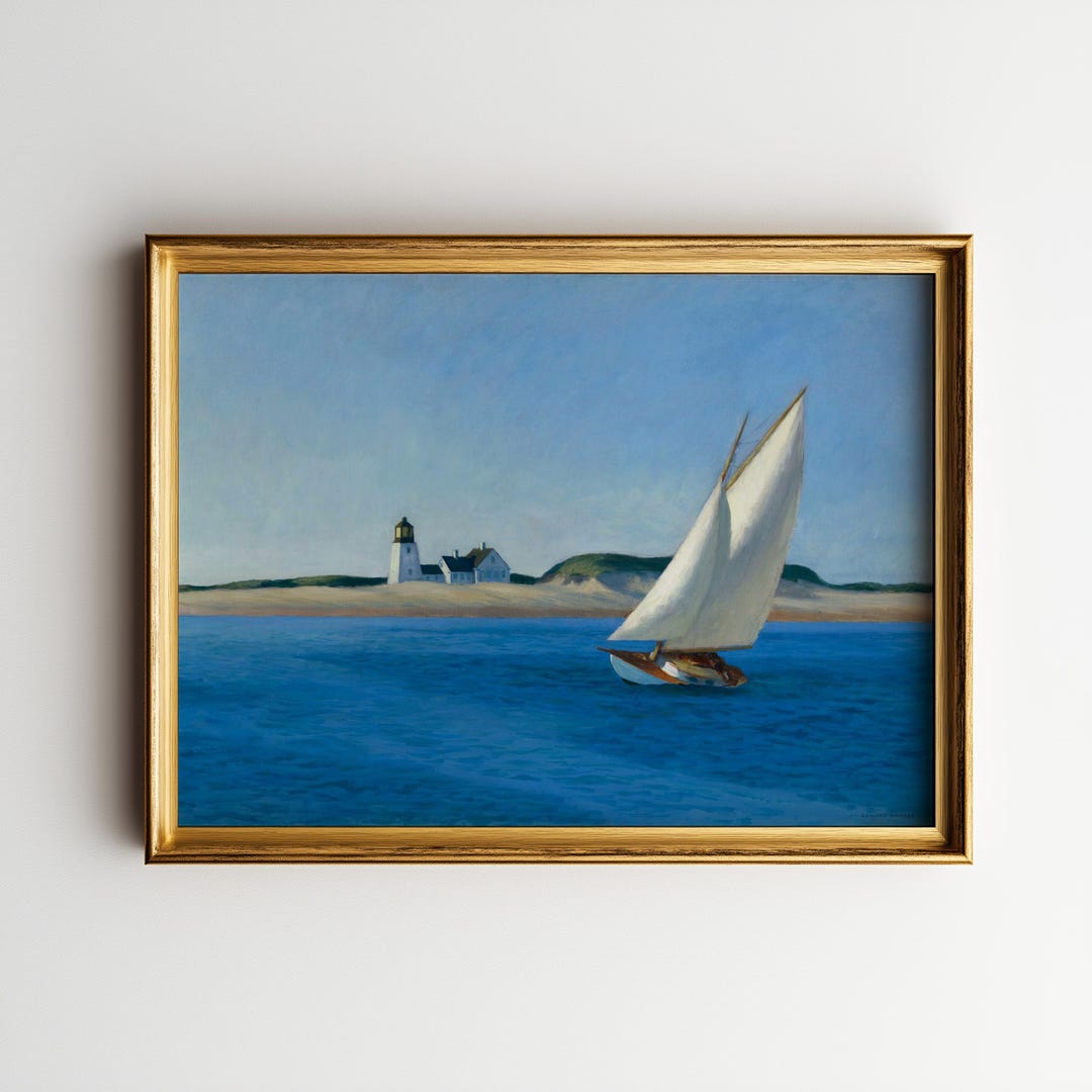 The Long Leg (1935) | Edward Hopper Print | Nautical Wall Art | Cape ...