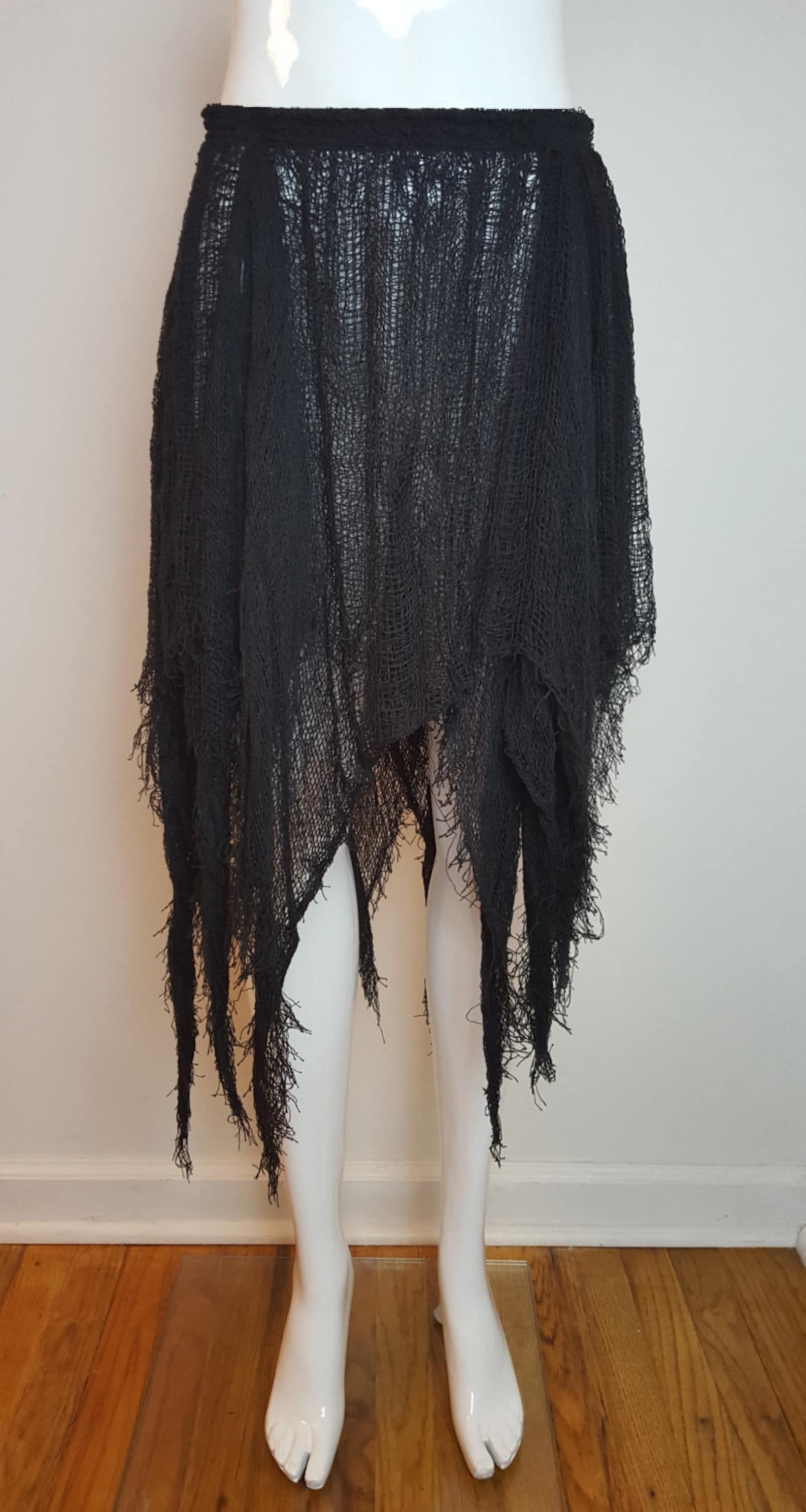 Ragged Net Over Skirt - Etsy