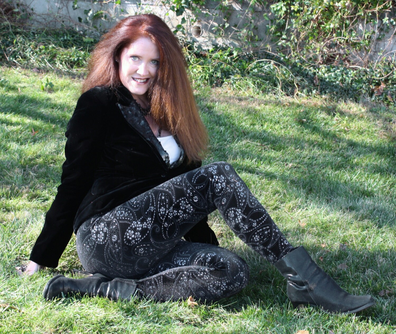 Ladies Limited Edition Metallic Paisley Velvet Leggings pick | Etsy