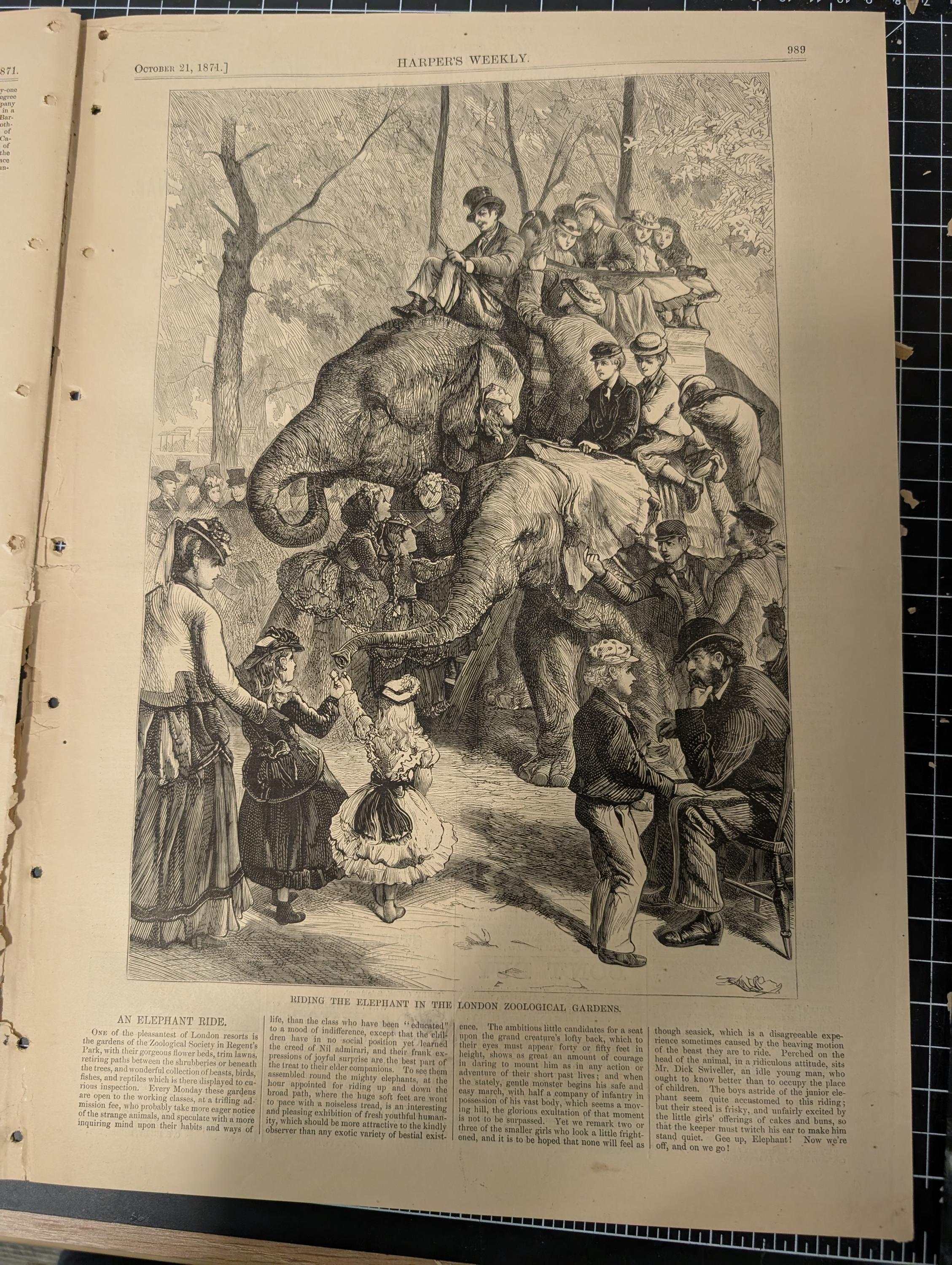 Harper’s Weekly – October 21, 1871 – Complete W/ Supplement (24 Pp ...