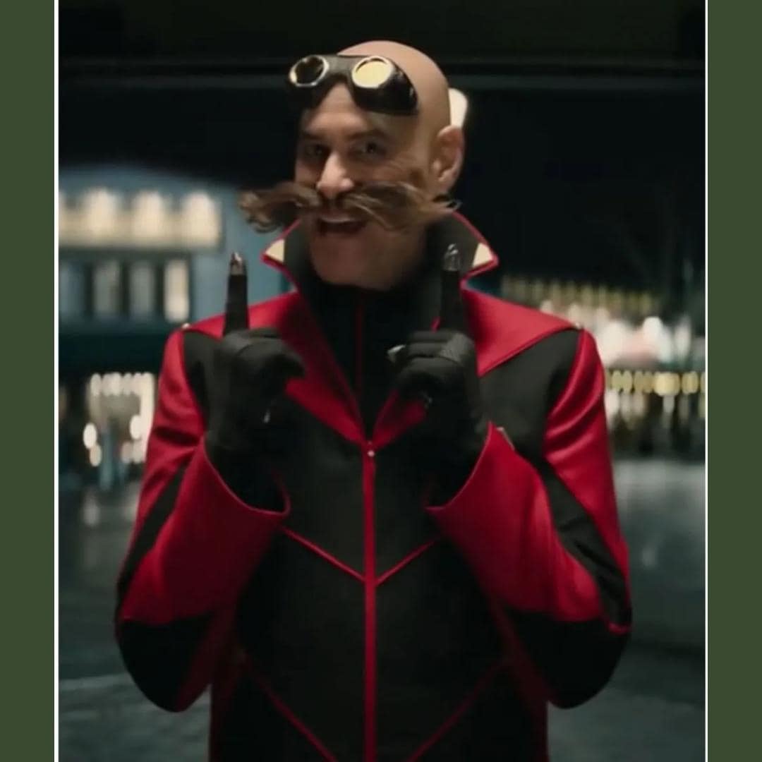 Jim Carrey Sonic the Hedgehog 2 Black & Red Tailcoat – Dr. Robotnik ...