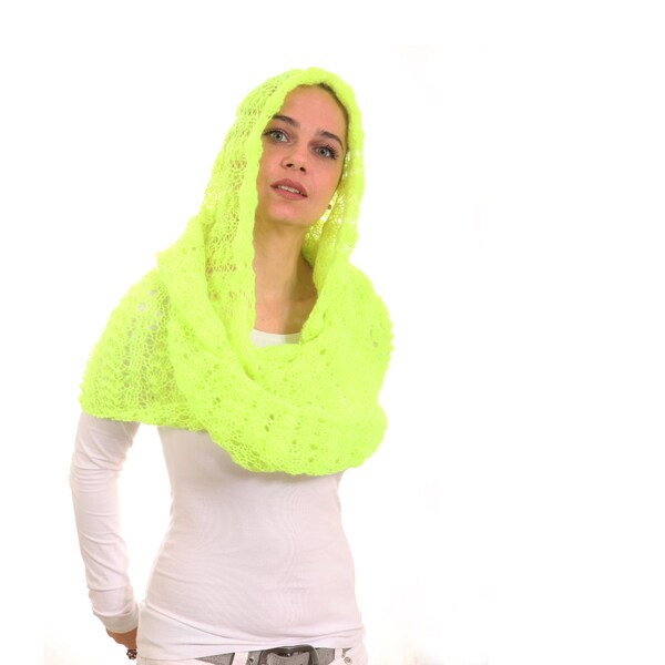 Neon Yellow Scarf - Etsy