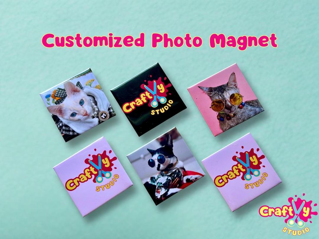 Personalized Photo Magnets | Custom 2x2 Square Keepsakes - Etsy