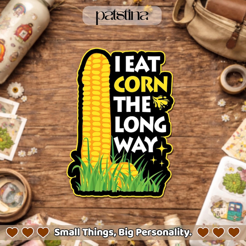 Funny Corn Decal - Etsy