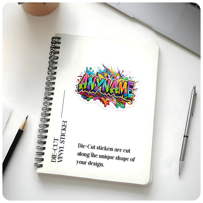 Custom Graffiti Name Sticker, Personalized Graffiti Street Art Style ...
