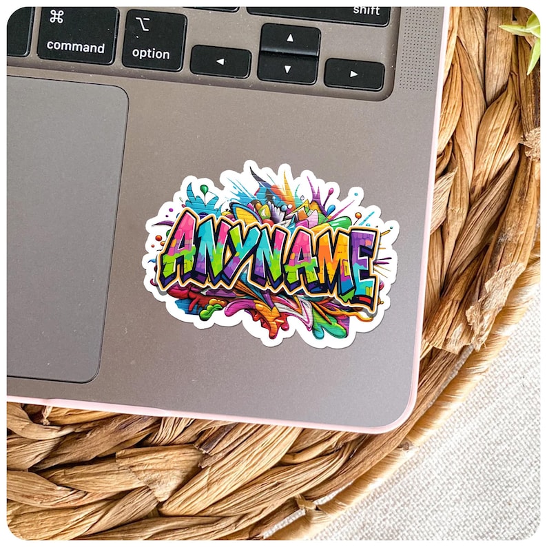 Custom Graffiti Name Sticker, Personalized Graffiti Street Art Style ...