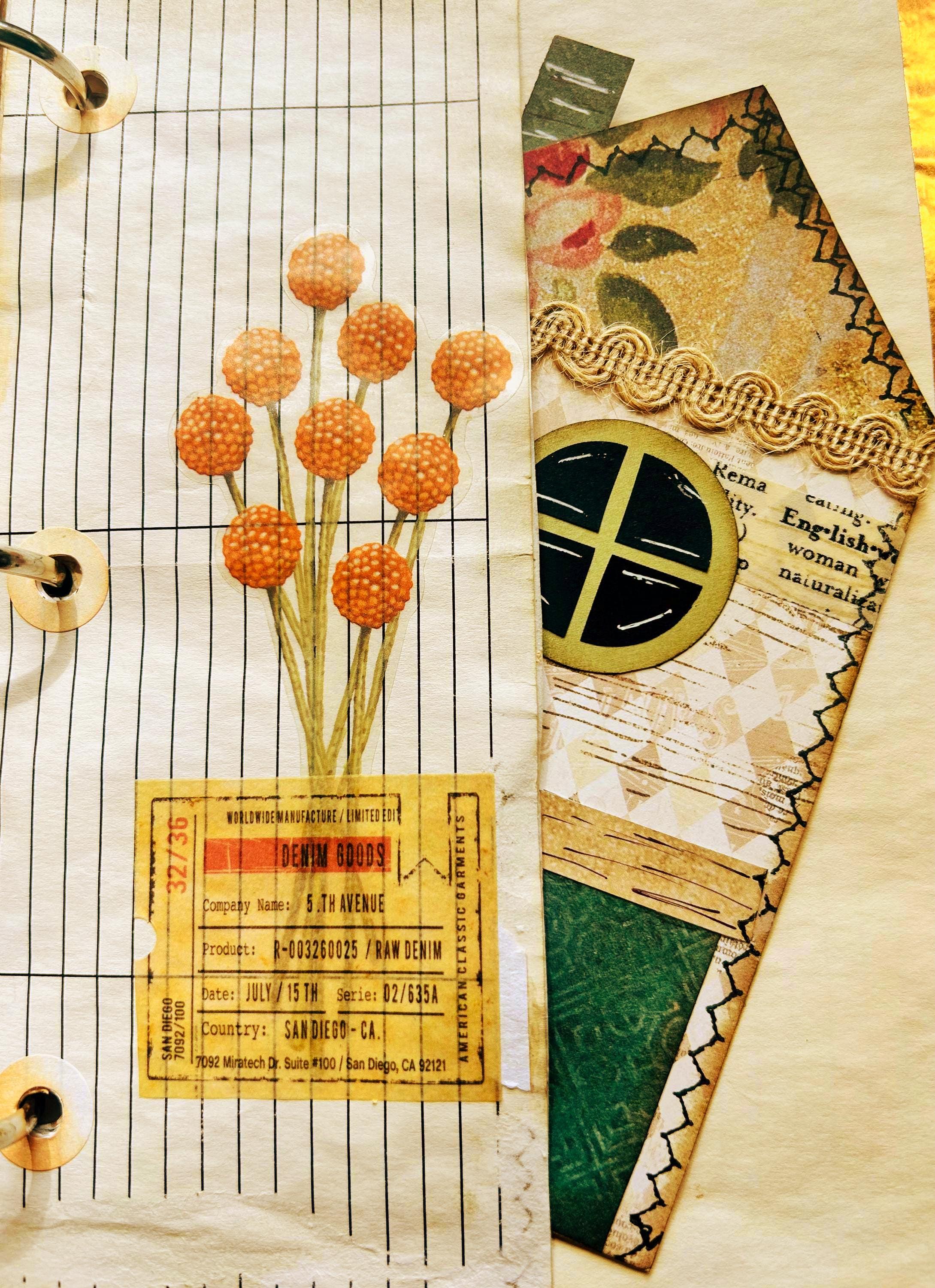 Cottage Shaped Tag for Junk Journals, Cottage-core Ephemera, Layered ...