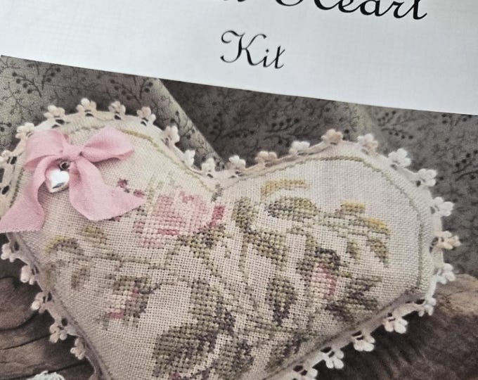Floral Heart Samplers Not Forgotten Cross Stitch Kit Heart Etsy