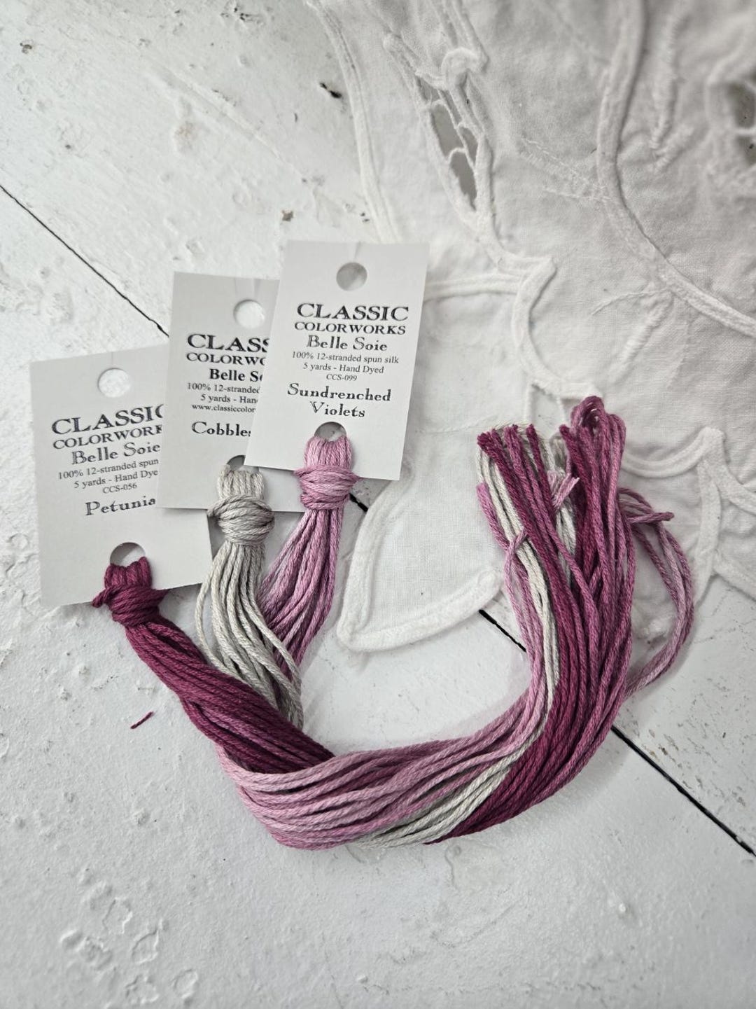 Belle Soie...april...thread Pack...classic Colorworks...3 Skeins...silk ...