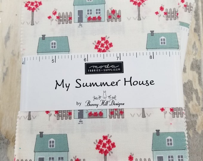 My Summer House Charm Pack Designed by Bunny Hill Designs for Moda Fabrics, 42--5 Inch Squares ...