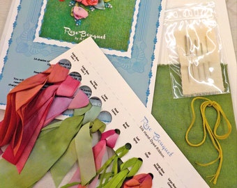 Fuchsias by MJ Hiney...the Ribbon Muse...complete Kit With | Etsy