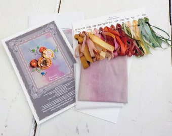 Fuchsias by MJ Hiney...the Ribbon Muse...complete Kit With Instructions ...