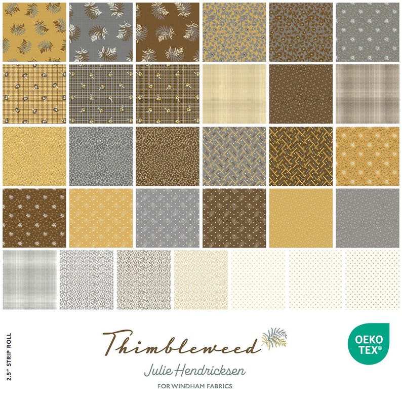 Thimbleweed...2 1/2 Inch Strip Roll...designer Julie Hendricksen ...