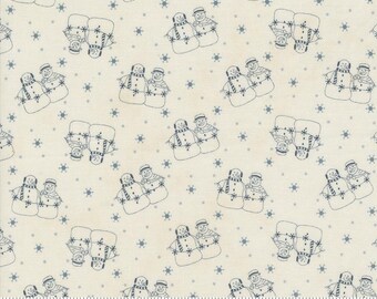 Snowman Gatherings Iv...low Volume Tonal Fat Quarter Bundle...primitive ...