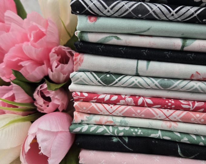 Threads That Bind...half Yard Bundle...blackbird Designs...moda Fabrics ...