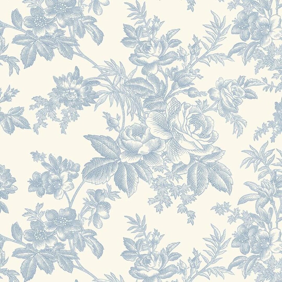 Trendy Toile...r021219d Sky...monika Zhu...marcus Fabrics - Etsy