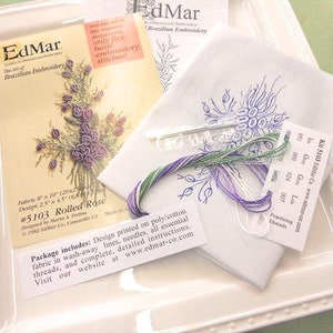 Rolled Rose...edmar 5103 Project...brazilian Embroidery - Etsy