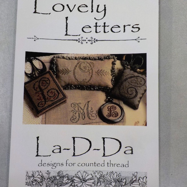 La D Da Cross Stitch Pattern - Etsy