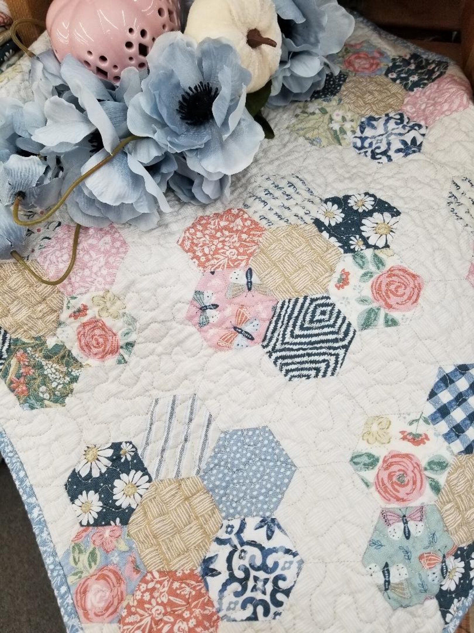 Washed Autumn Runner Kit...easy Table Runner Kit, Featuring Preprinted ...