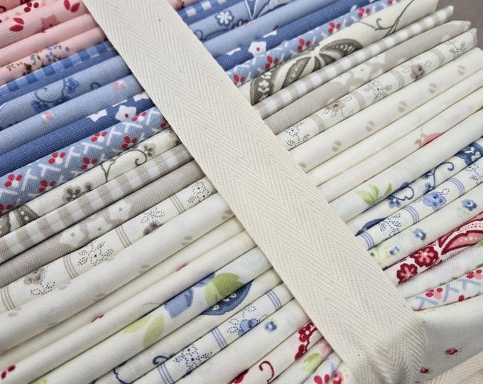 Hollyhocks & Roses...half YARD Bundle...bunny Hill Designs...moda Fabrics - Etsy