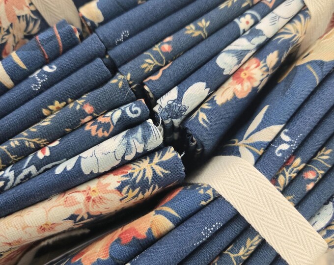 Sandalwood...indigo Fat Quarter Bundle...3 Sisters...moda Fabrics...7 ...