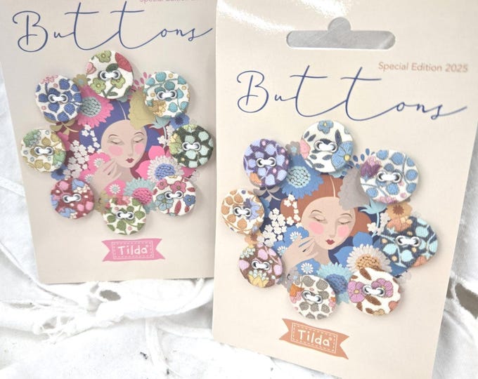Wallflower...buttons...a Tilda Collection...tone Finnanger...2 Options ...