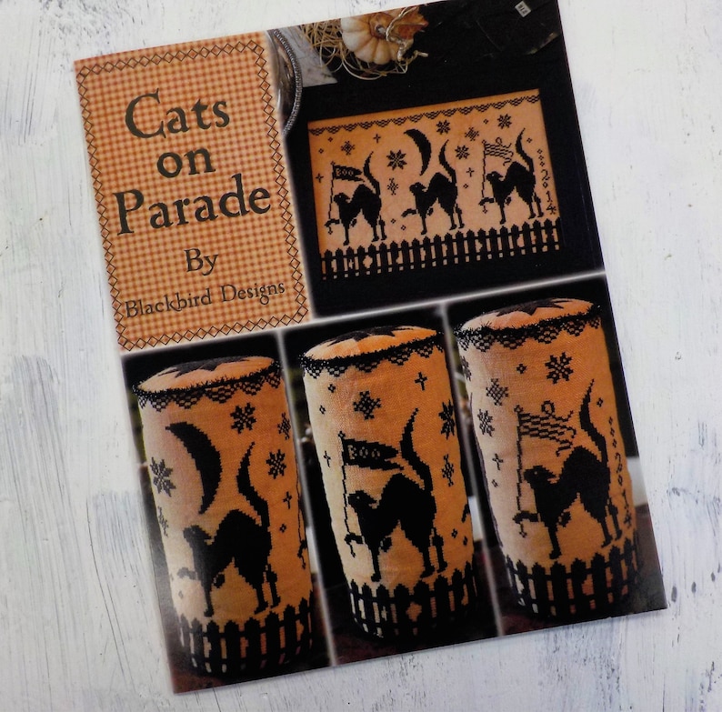 Cats on Parade by Blackbird Designs...cross-stitch Design - Etsy