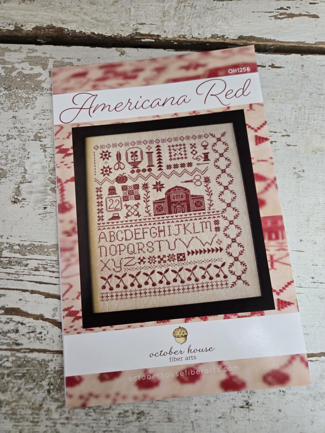 Americana Red...october House Fiber Arts...cross Stitch Pattern ...