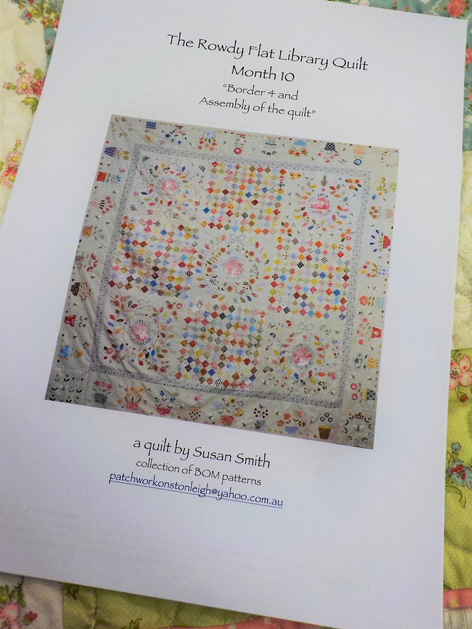 The Rowdy Flat Library Quilt Pattern...pattern Designed by Susan Smith ...