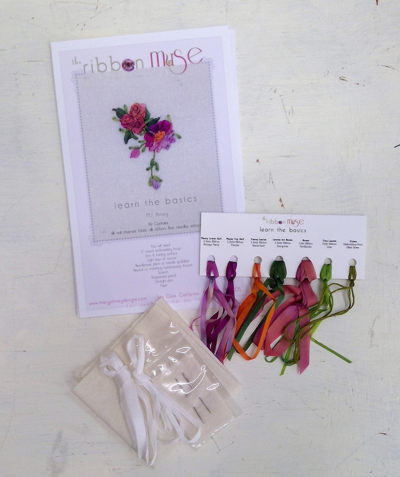 Learn the Basics by MJ Hiney...the Ribbon Muse...complete Kit - Etsy