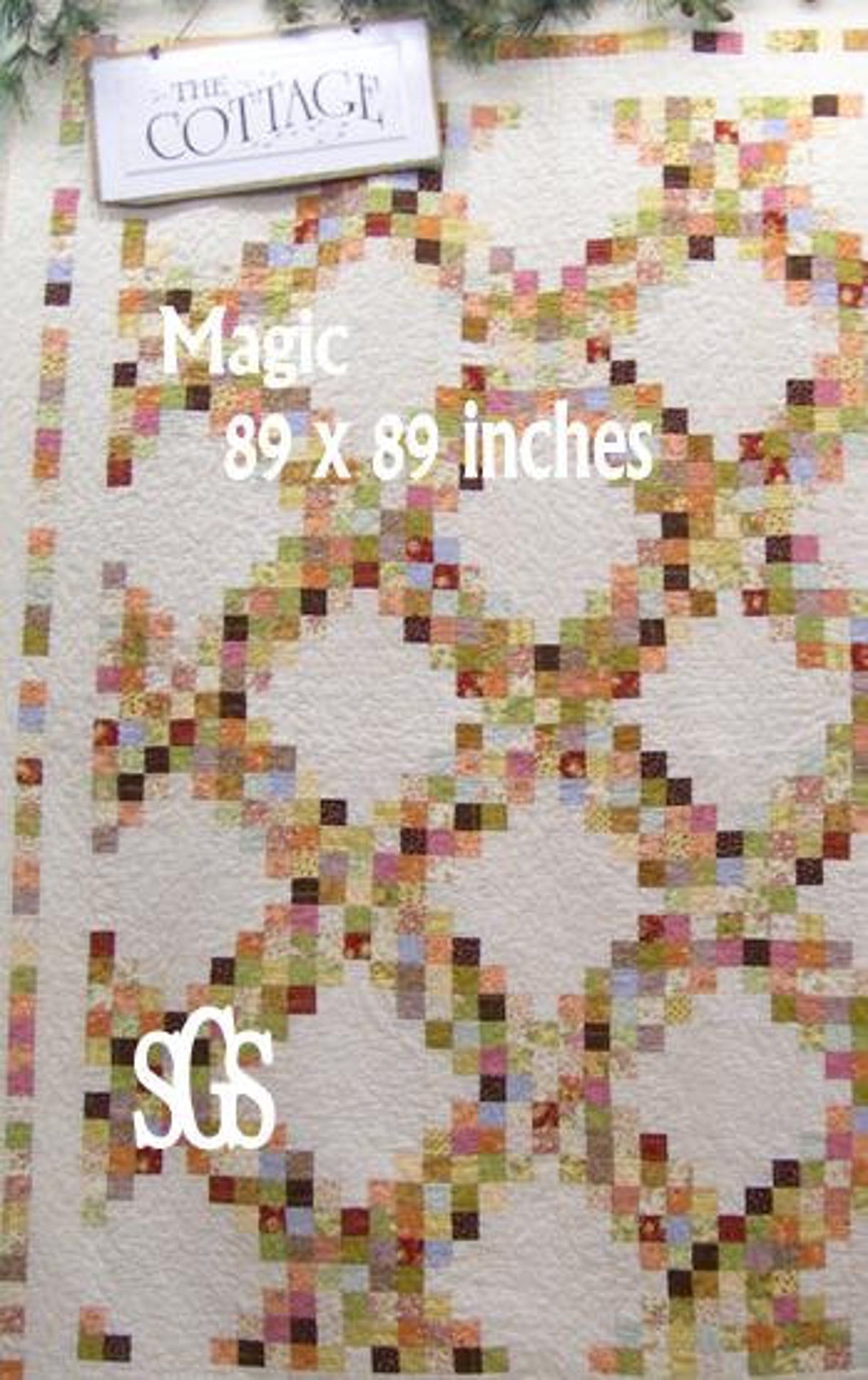 PDF Magic (triple Irish Chain) Pattern by Mickey Zimmer for Sweetwater Cotton Shoppe...uses Fig ...