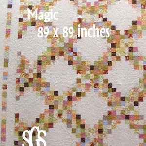 PDF Magic (triple Irish Chain) Pattern by Mickey Zimmer for Sweetwater Cotton Shoppe...uses Fig ...