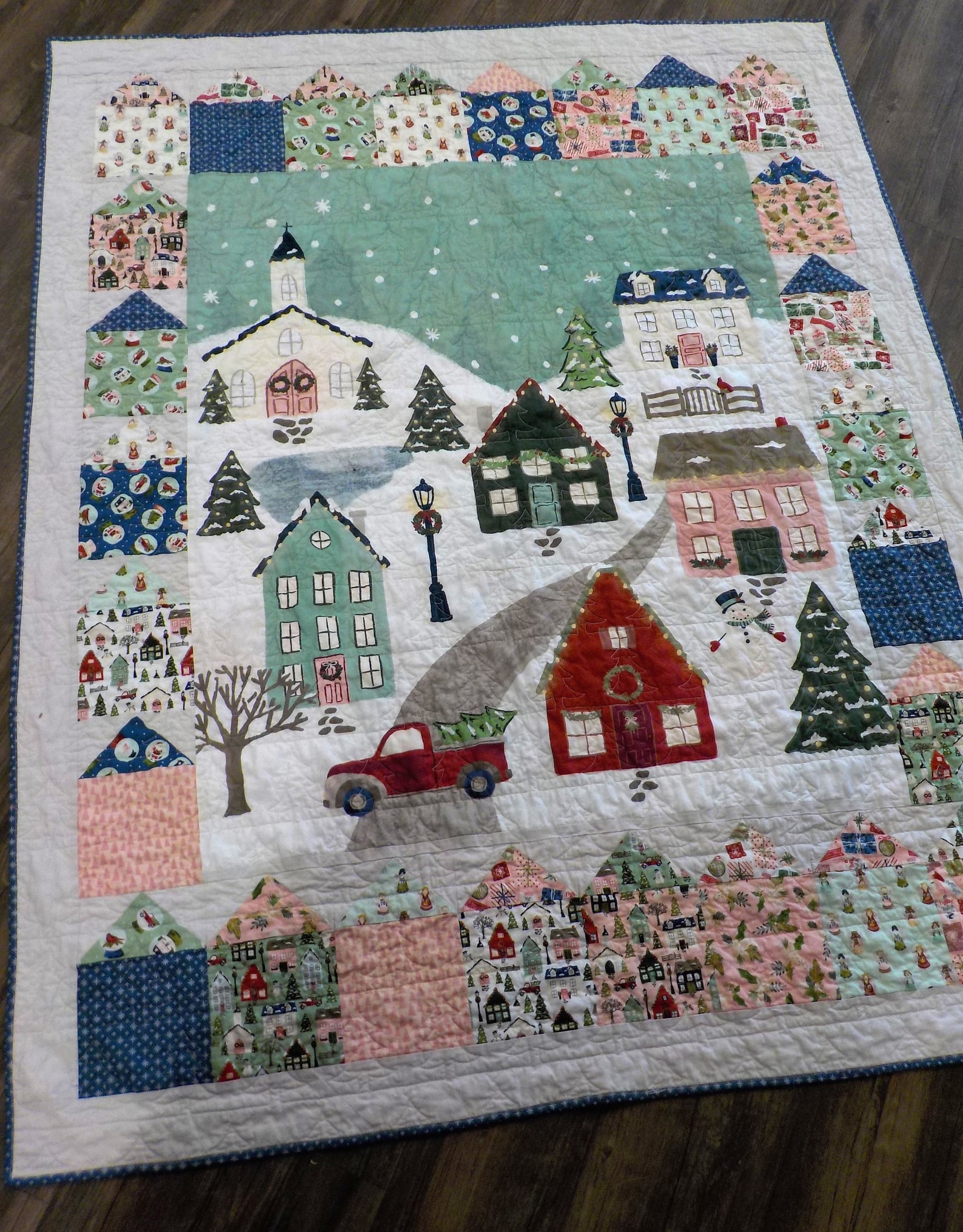 PDF Christmas-town Quilt Pattern...designed by Mickey Zimmer for ...