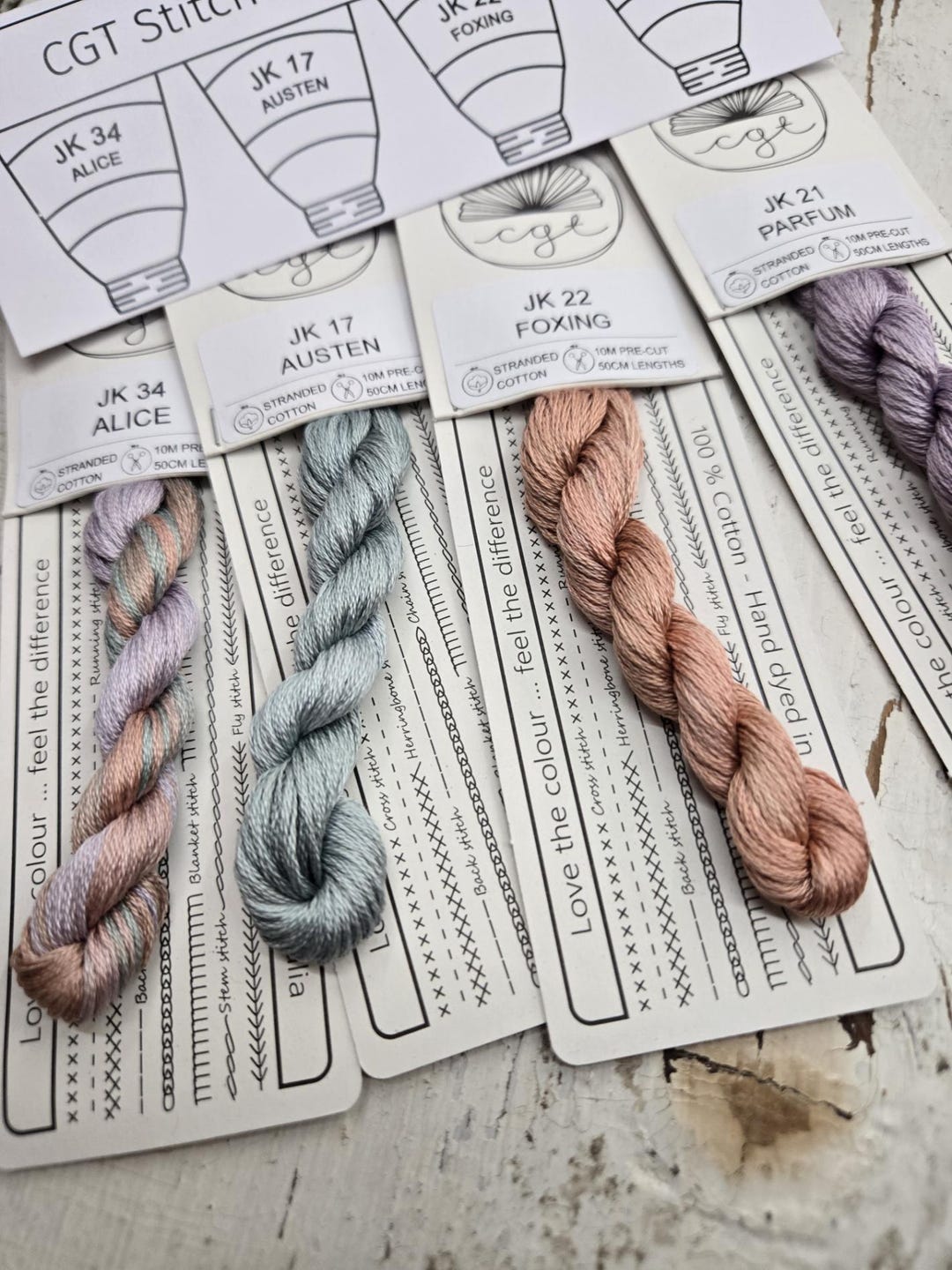 Cottage Garden Threads...alice...stitchers Palette...hand Dyed Thread ...