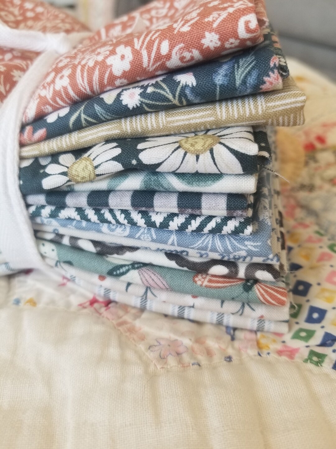 Cottage Farmhouse Fusion...13 Fat Quarters, Designed by Maureen Fiorellini for Studio E Fabrics ...