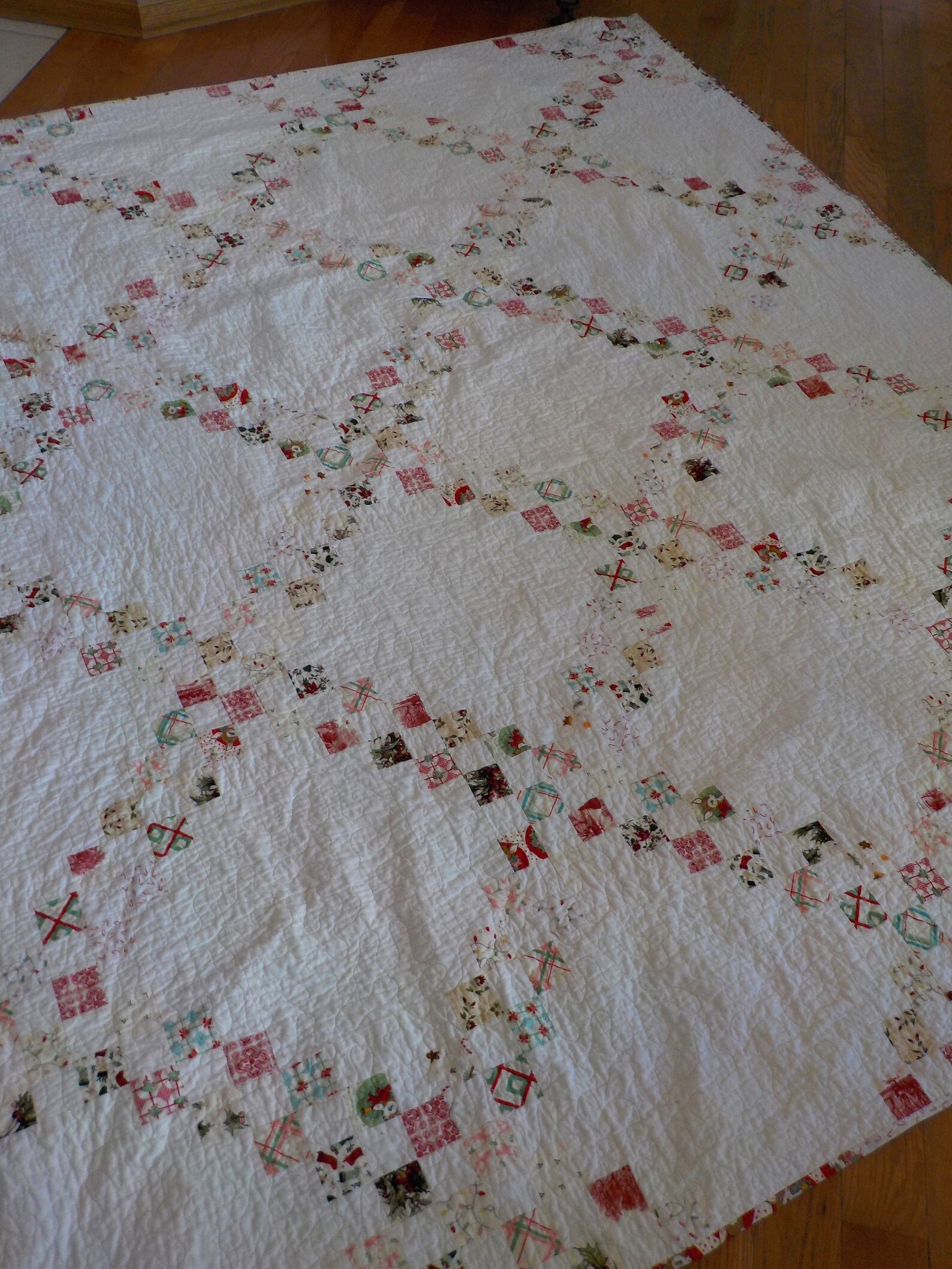 Whipping Cream -a Low Volume Double Irish Chain-, Quilt Kit Featuring ...