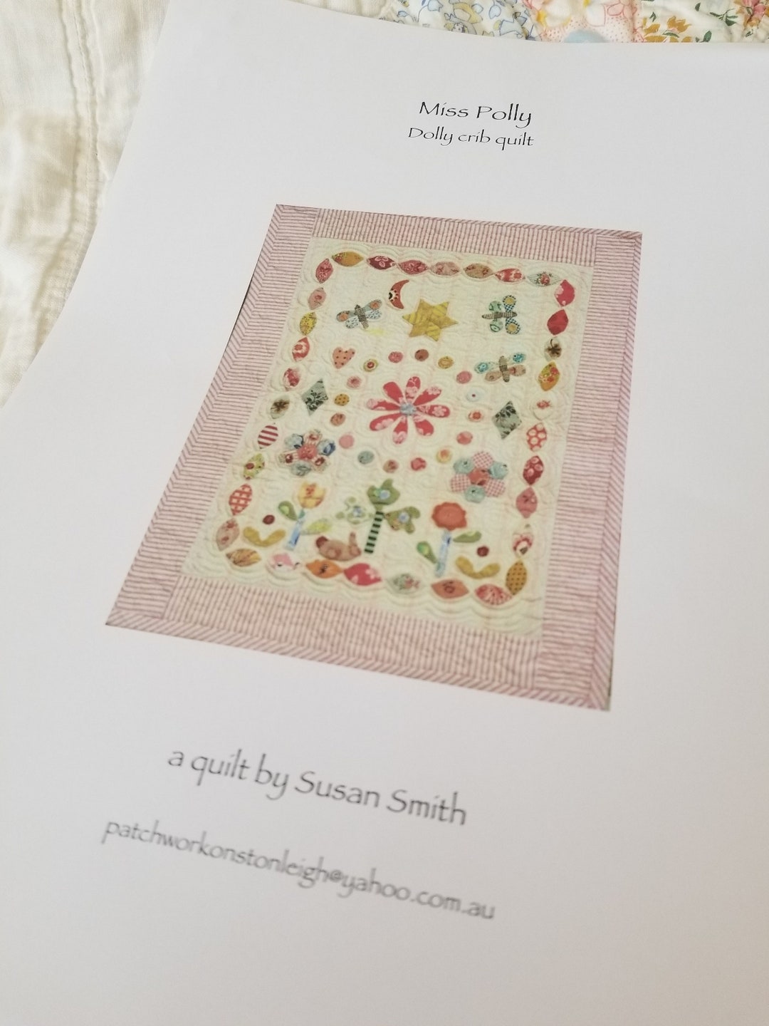 Miss Polly, Dolly Crib Quilt Pattern...designed by Susan Smith - Etsy