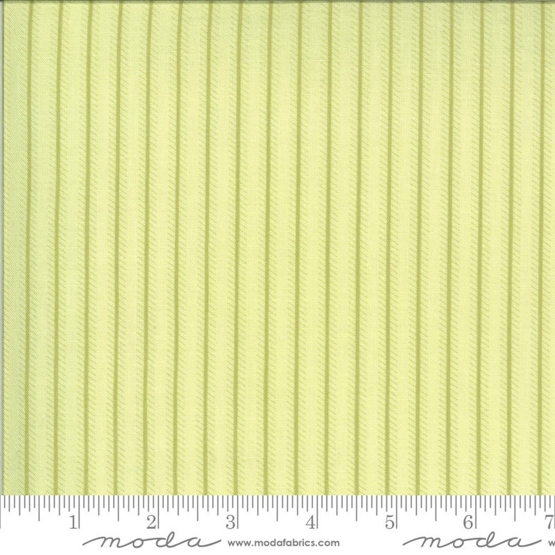 Dover Ticking Stripe Willow 18705 17 by Brenda Riddle for Moda Fabrics ...