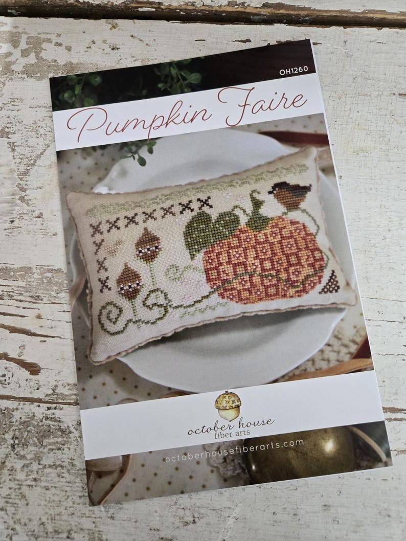 Pumpkin Faire...october House Fiber Arts...cross Stitch Pattern - Etsy