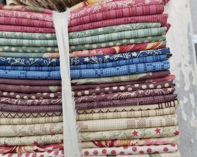 Threads That Bind Fat Quarter Bundle by Blackbird Designs for Moda ...