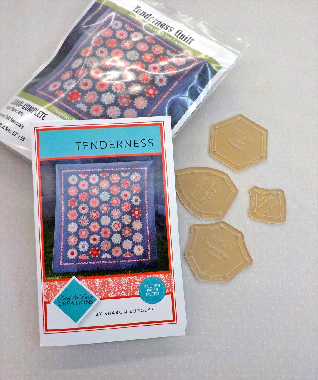 Tenderness Quilt EPP Kit...designed by Sharon Burgess of Lilabelle Lane ...