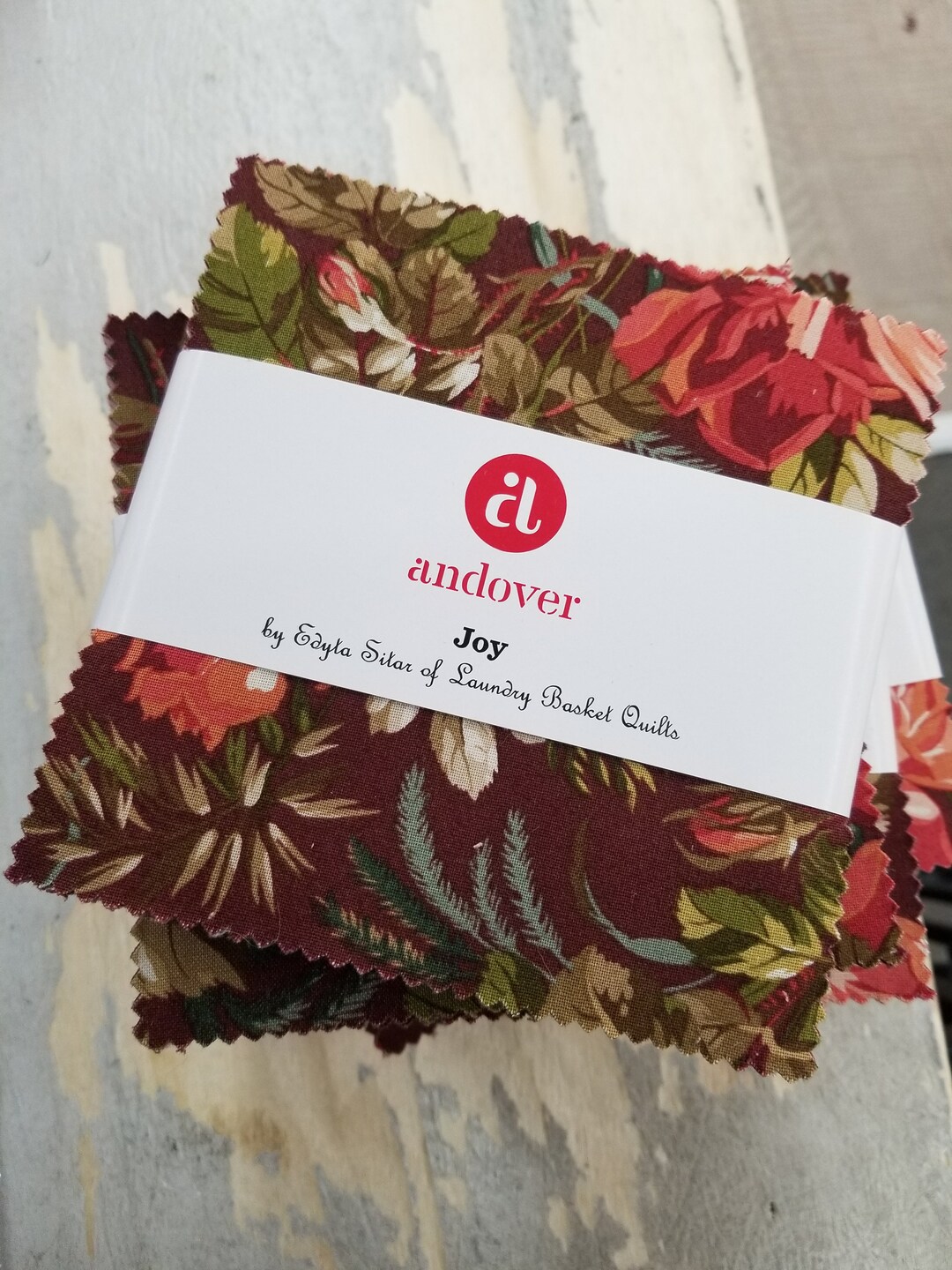 Joy...charm Pack...edyta Sitar of Laundry Basket Quilts...andover - Etsy