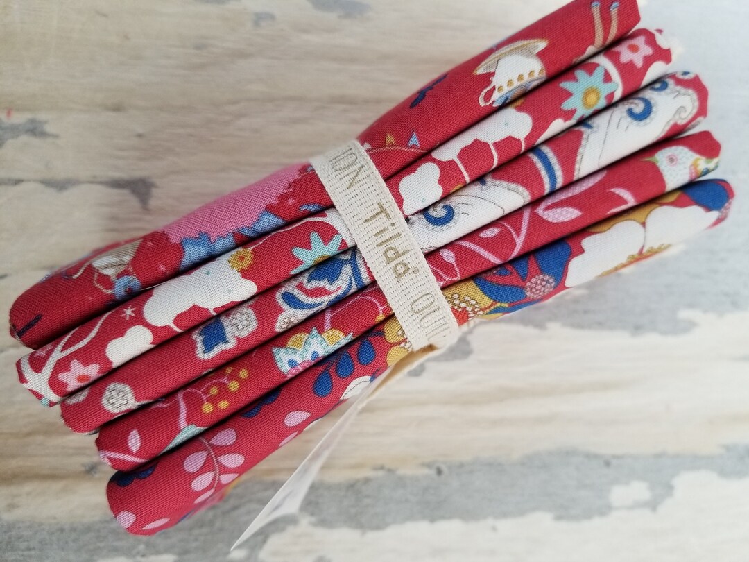 Jubilee Red Fat Quarter Bundle...a Tilda Collection Designed by Tone ...