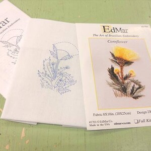 Cornflower...edmar 1701 Project...brazilian Embroidery - Etsy