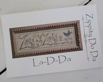 LADDA zippity Do Da Counted Cross Stitch Pattern Chart, Zippity Do Da ...