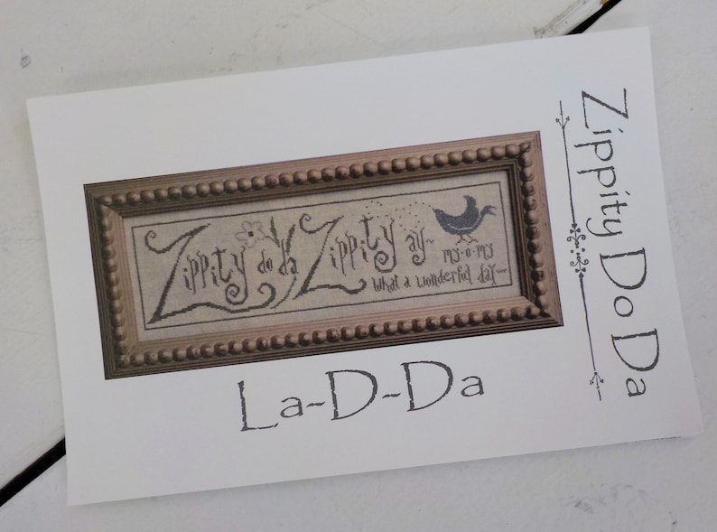 Zippity Do Da by La-d-da...cross Stitch Pattern - Etsy