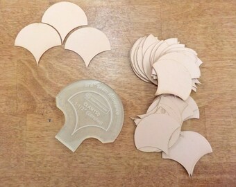 Half Clamshell Quilt Template - Etsy