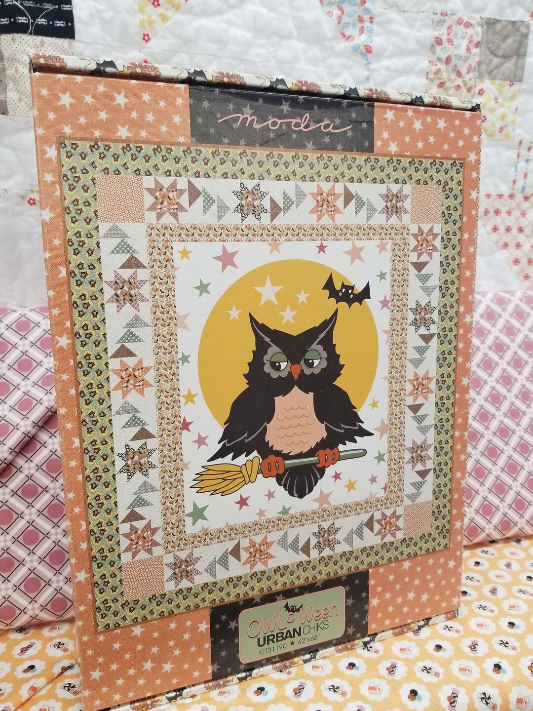 Owl-o-ween Moda Box Kit...pattern by Designs by Sarah J. - Etsy